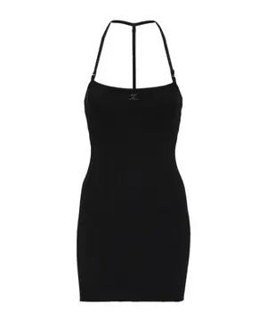 COURREGES Ribbed-knit Mini Dress