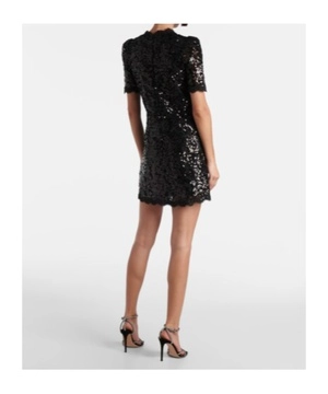 Rebecca Vallance Diana Bow-detail Sequined Mini Dress