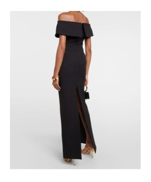 SAFIYAA LONDON Elowen High-waisted Crepe Maxi Skirt