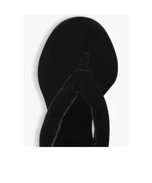 Alaïa 90mm Velvet Thong-strap Sandals