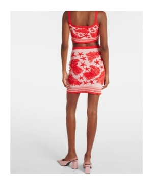 Versace Cotton-blend Jacquard Crop Top