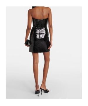 Rebecca Vallance Denise Sequined Strapless Minidress