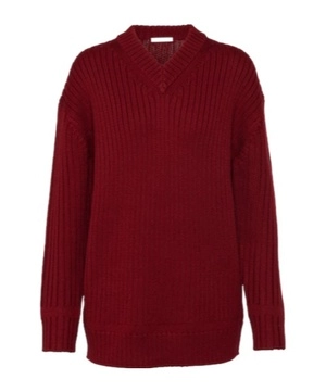 EMILIA WICKSTEAD Ribbed-knit Wool Sweater - Red