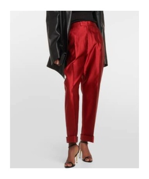 TOM FORD Silk Duchesse Tapered Pants