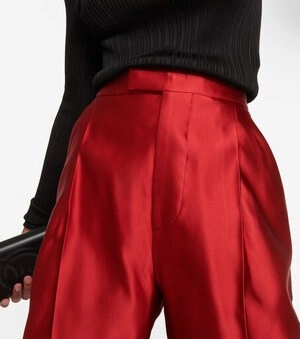 TOM FORD Silk Duchesse Tapered Pants