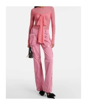 Blumarine Low-rise Straight Cargo Jeans