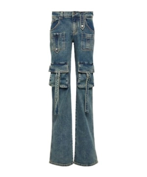 Blumarine Low-rise Denim Cargo Pants