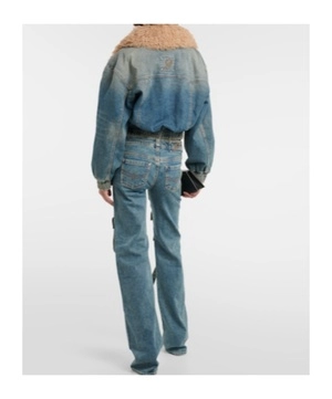 Blumarine Low-rise Denim Cargo Pants