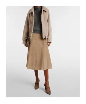 Brunello Cucinelli Cotton Midi Skirt