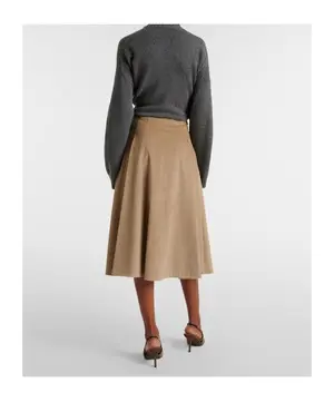 Brunello Cucinelli Cotton Midi Skirt