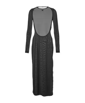 COURREGES Open-back Jersey Midi Dress