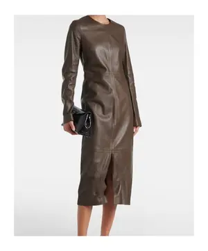 TOTEME Round Neck Long Sleeve Dress