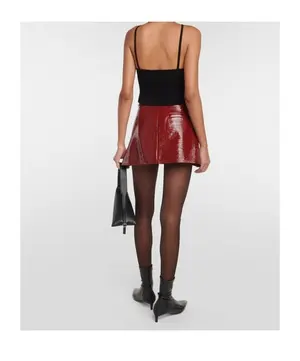 COURREGES Ribbed Knit Tank Top - Black