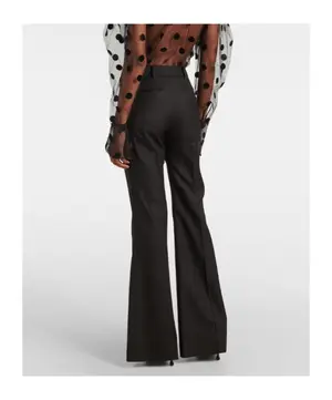 Nina Ricci Wool Gabardine Flared Pants