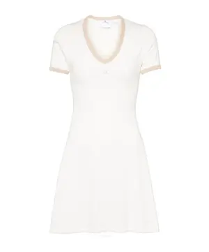 COURREGES Logo Cotton Minidress