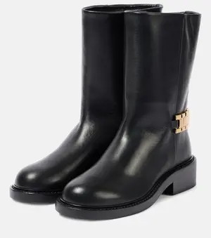 Victoria Beckham Leather Ankle Boots