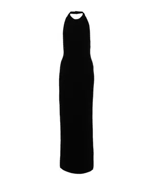 TOM FORD Wool-blend Halterneck Midi Dress