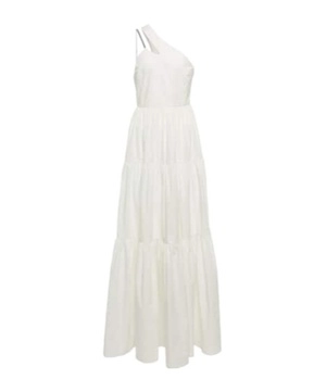 Brunello Cucinelli Embellished One-shoulder Maxi Dress