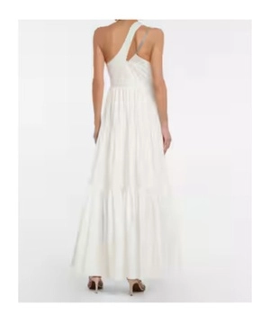 Brunello Cucinelli Embellished One-shoulder Maxi Dress