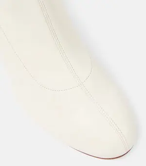 Khaite Apollo Leather Ankle Boots