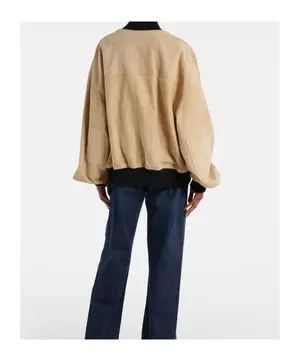 Khaite Spence Suede Bomber Jacket