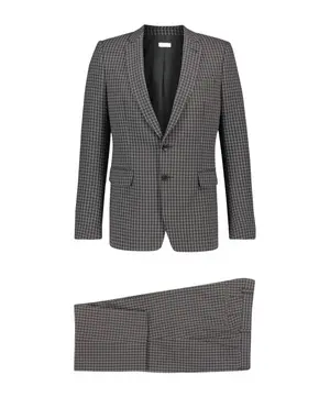 Dries Van Noten Checked Cotton Suit