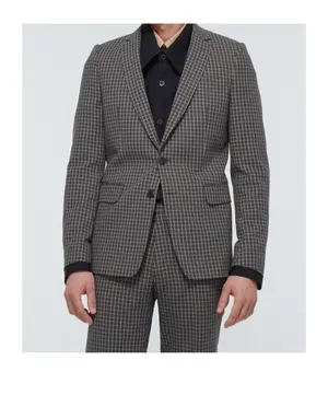 Dries Van Noten Checked Cotton Suit