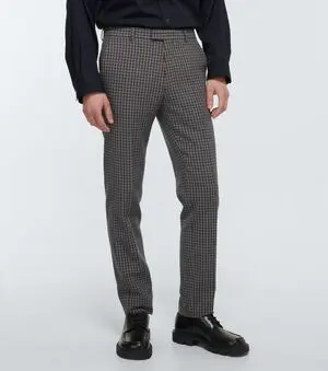 Dries Van Noten Checked Cotton Suit