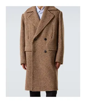Dries Van Noten Double-breasted Wool-blend Coat