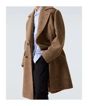 Dries Van Noten Double-breasted Wool-blend Coat