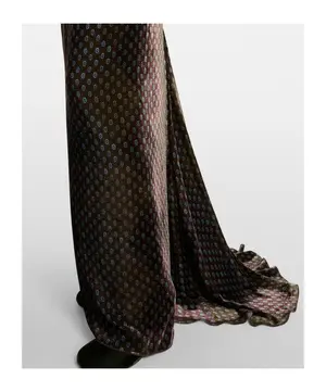 Dries Van Noten Printed Satin Maxi Skirt