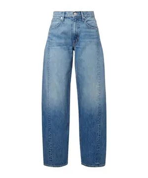 SLVRLAKE Wide-leg Faded Denim Trousers - Blue