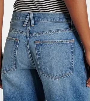SLVRLAKE Wide-leg Faded Denim Trousers