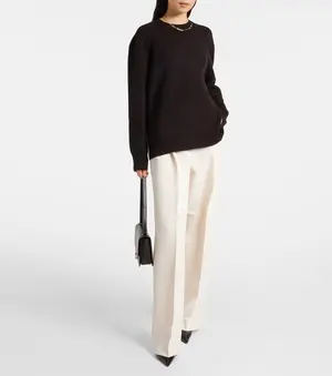 RÓHE High-waisted Wide-leg Casual Pants