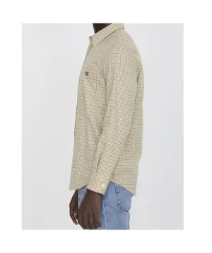 Celine Loose Shirt In Checked Cotton