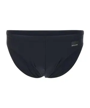 Emporio Armani Low Rise Fine-ribbed Swim Briefs