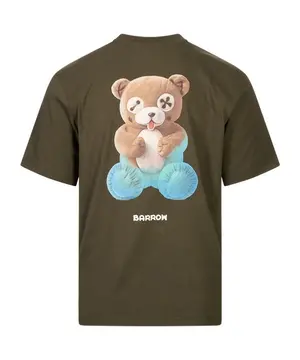 BARROW Teddy Bear Printed Jersey T-shirt