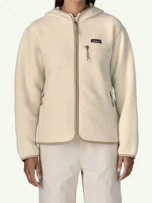 Patagonia Retro Pile Zip Hoodie - Beige