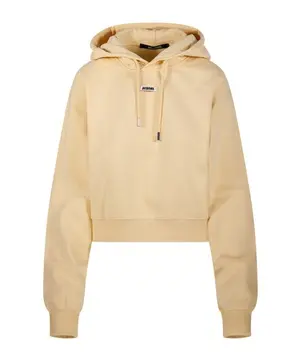 Jacquemus Logo Patch Drawstring Hoodie
