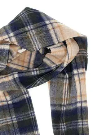 Barbour Tartan Fringed Edges Scarf