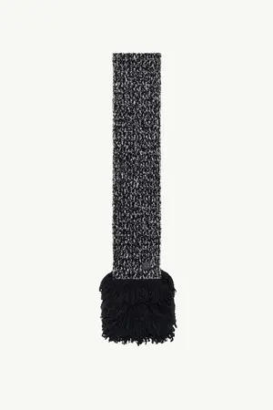 Moncler Fringe-trim Wool Blend Scarf