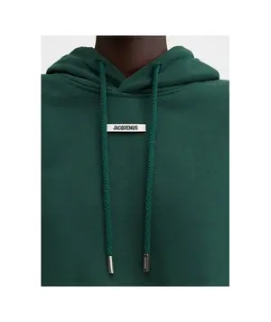 Jacquemus Logo Patch Drawstring Hoodie