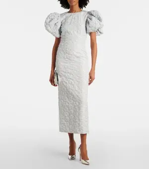 ROTATE BY BIRGER CHRISTENSEN Floral Jacquard Dress
