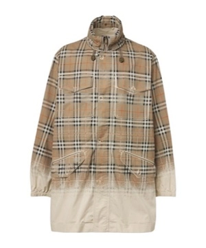 Burberry Plaid Cotton Coat
