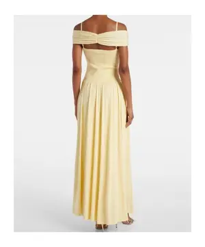 Simkhai Amarantha Draped Jersey Maxi Dress