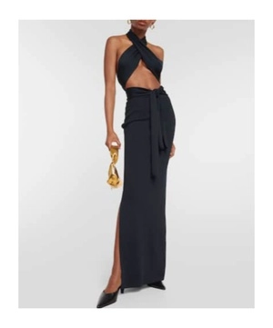 AYA MUSE Acis Halterneck Knit Maxi Dress