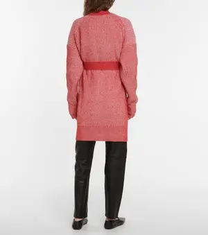 JOSEPH V-neck Knitted Sweater With Tie Belt