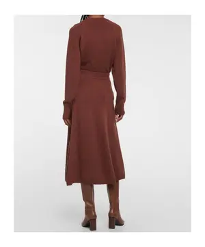 JOSEPH Pleated Detail Midi Skirt