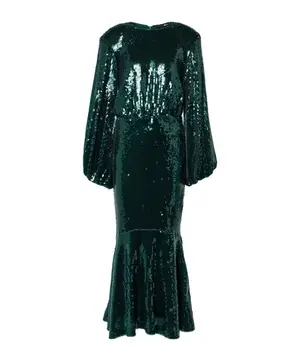 ROTATE BY BIRGER CHRISTENSEN Sequined Long-sleeved Dress