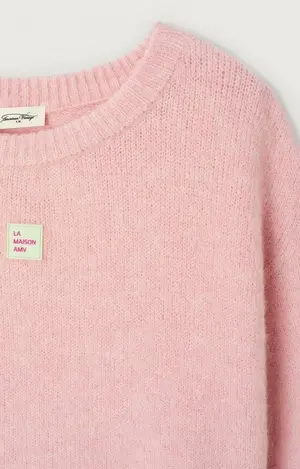 American Vintage East Logo Patch Knitted Sweater